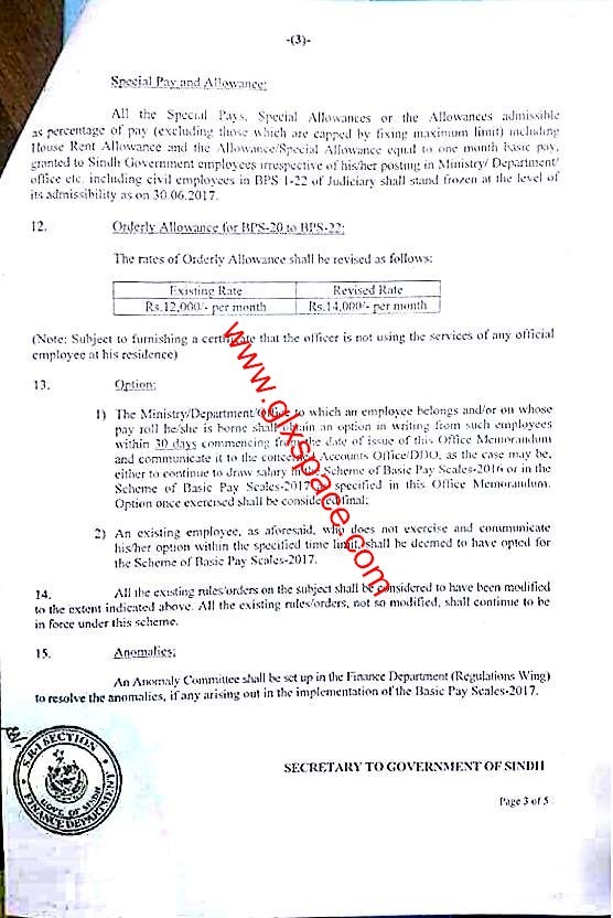 Revised Pay Scale Chart 2017 18 Sindh Government Punjab Pay Scale