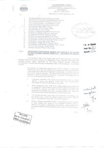 Notification Copy of Treatment on Unauthorized Absence from Duty