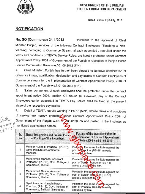 Protection of Contract Employees under Contract Policy 2004 Protection of Contract Employees under Contract Policy 2004