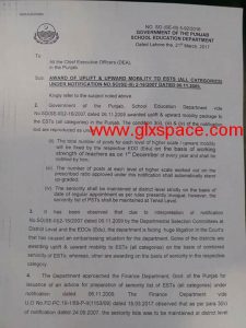 Notification of Revised Condition Award Uplift & Upward Mobility ...