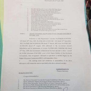 Further Clarification Ph.D/D.Sc/M.Phil/LL.M Allowance - Galaxy World