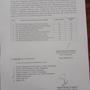 Upgradation of the Post of Computer Operators/DATA Entry Operators from ...