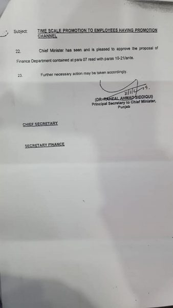 Promotion after 10 Years to Employees Having Promotion Channel