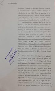 LHC Decision Regarding Upgradation Computer Operator from BPS-11 to BPS-16