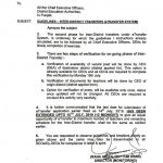 Inter District Transfer Orders - Notification of Relieving Joining