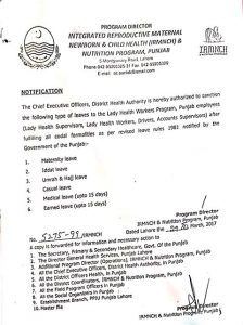 Sanctioning Authority Maternity Leave, Umrah & Hajj Leave, Casual Leave ...