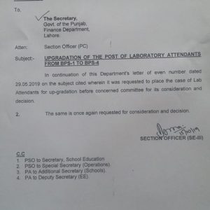 Preparation Service Rules for lab Attendants/Upgradation • Galaxy World