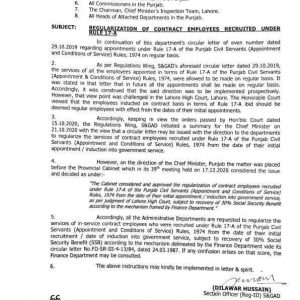 Regularization of Contract Employees After Three Years