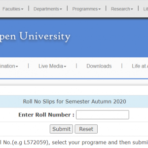 Aiou Date Sheet Semester Autumn 2020 Ba Associate Degree
