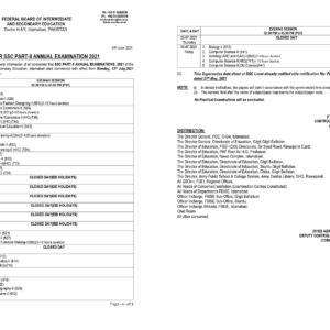 Instructions for E-Sheets 2021 FBISE Islamabad - Galaxy World