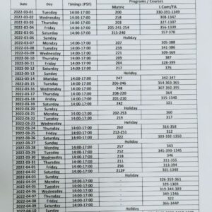 AIOU Date Sheet Semester Spring 2021 (Matric, FA/F.Sc) • Galaxy World