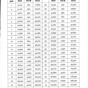 Final Revised Basic Pay Scales 2022 Chart • Galaxy World