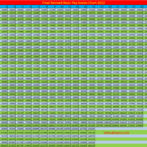 Revised Pay Scales 1972 to 2022 Chart • Govt Jobs & Employees Galaxy World