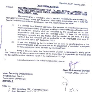 Regularization of Contract Employees After Three Years