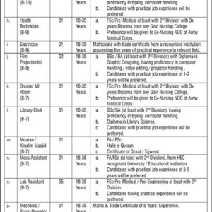 WAPDA Cadet College Tarbela Vacancies 2023 • Galaxy World