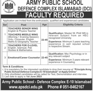 APS Defence Complex Islamabad (DCI) Vacancies 2023 • Govt Jobs ...
