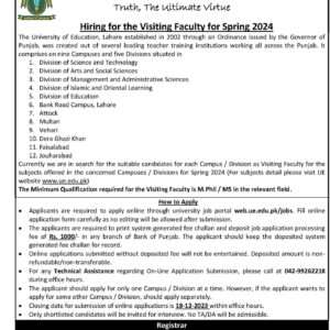 Visiting Faculty Vacancies 2023 in NVTTC • Govt Jobs & Employees Galaxy ...