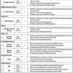 Army Public School and College FWO Vacancies 2024 • Govt Jobs ...